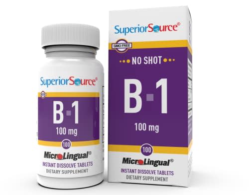 Superior Source Vitamin B1 (Thiamin), 100 mg, Under The Tongue Quick ...