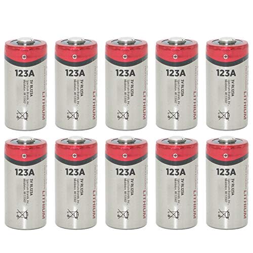 Rayovac RL123A Lithium CR123A 3V Photo Lithium Batteries Bulk (10 ...
