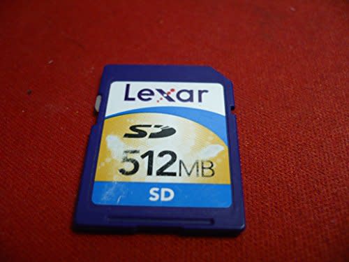 Lexar 512MB SD Card (SD512-23-260) (SD51232260) for $10