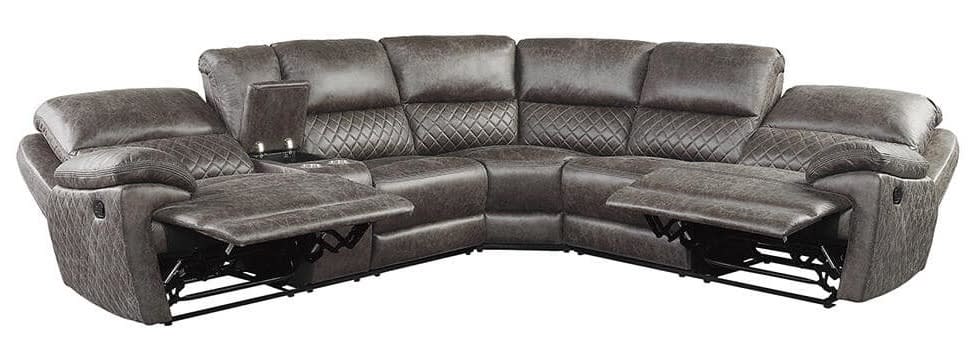 Homelegance 3-Piece Microfiber Reclining Sectional Sofa for $1,426 ...