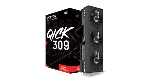 XFX Speedster QICK309 Radeon RX 7600XT Black Gaming Graphics Card with ...