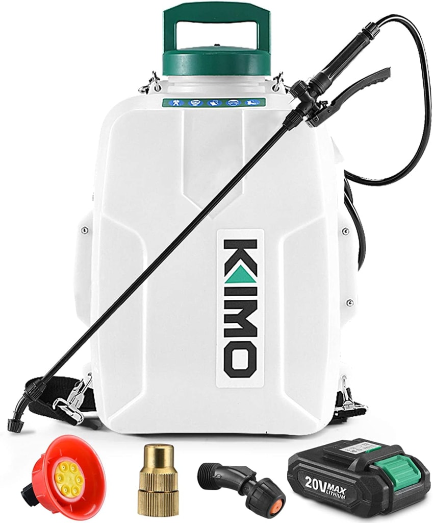 Kimo 3-Gallon Battery-Powered Backpack Sprayer for $71 - 9318