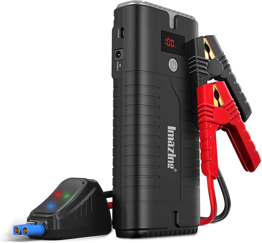 Imazing 21,800mAh Portable Car Battery Jump Starter for $58 - IM27