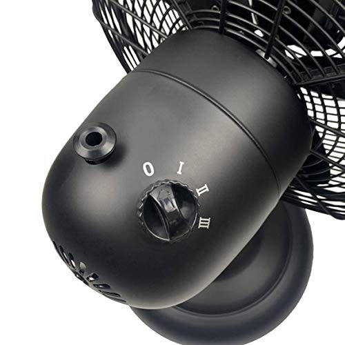 HUNTER Metal Retro Table Fan-Powerful 3 Speeds and Smooth Oscillation ...