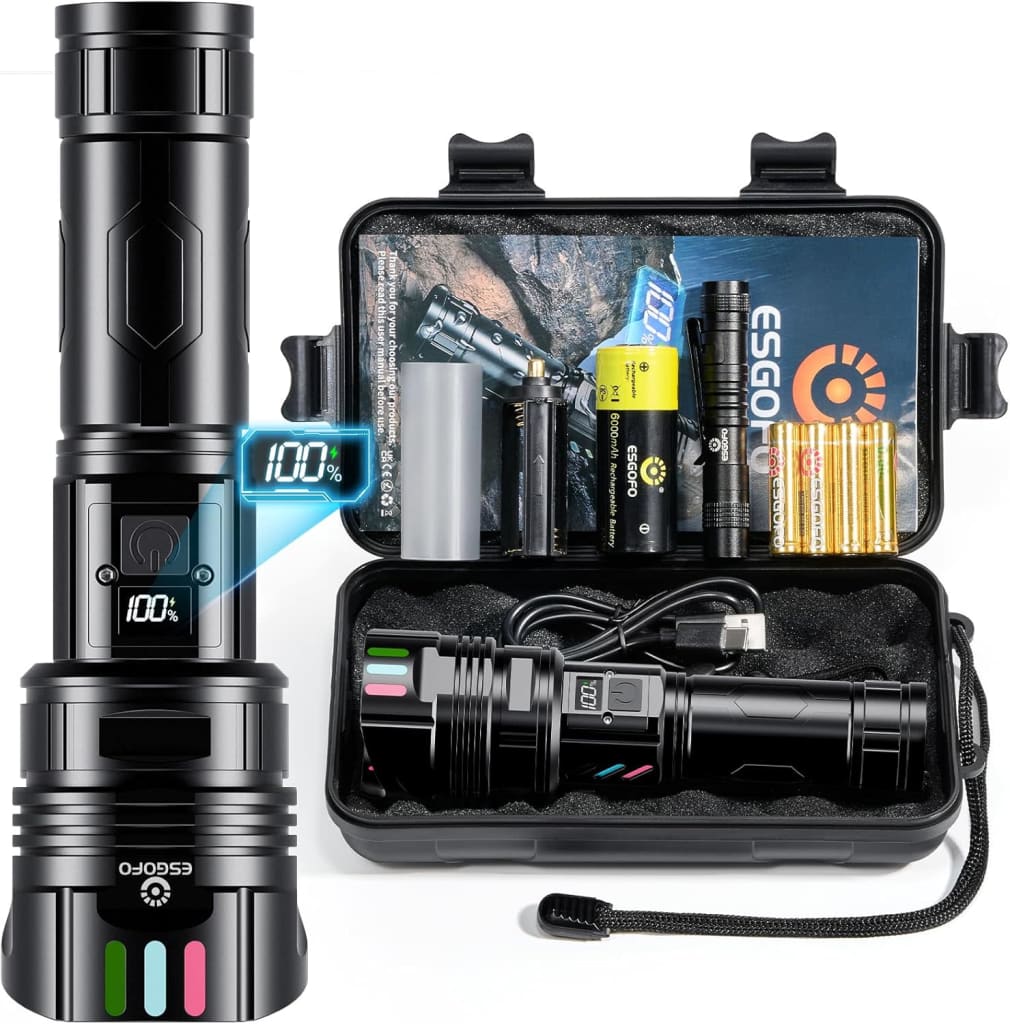 Esgofo Rechargable LED Flashlight for $11 - EG0770