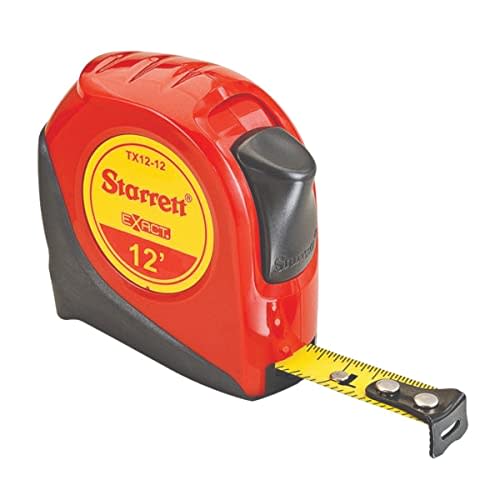 Starrett Exact Retractable Imperial Pocket Tape Measure with Nylon ...