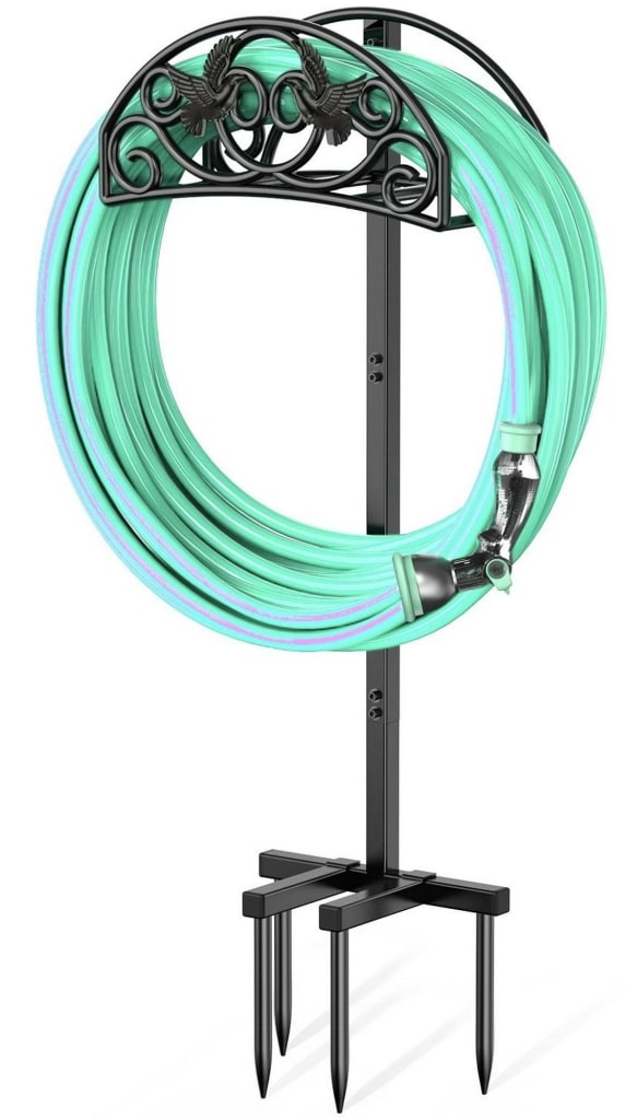 Freestanding Metal Water Hose Stand for $31 - LSJ0925