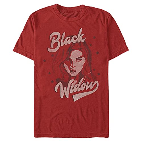 Marvel Men's Universe Black Widow T-Shirt, Red, Medium for $17 ...
