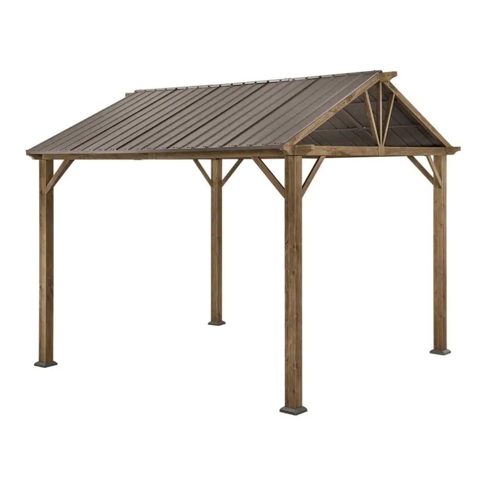 Hampton Bay Providence Place 11x10-Foot Hard Top Gazebo for $759 ...