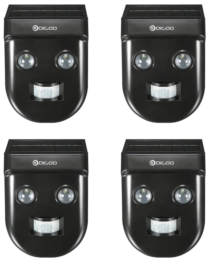Digoo Solar Motion Sensor Wall Light 4-Pack for $16 - DG-SSR