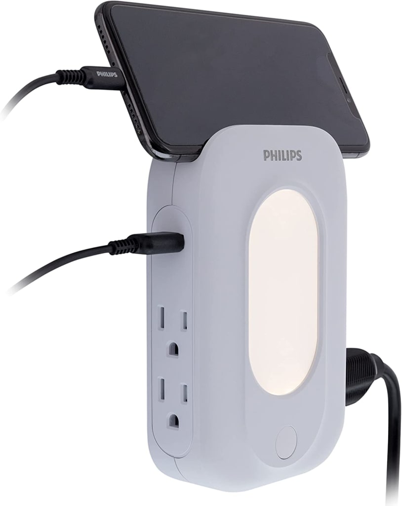 Philips 4-Outlet 2-USB Surge Protector for $20 - SPP6241WC/37