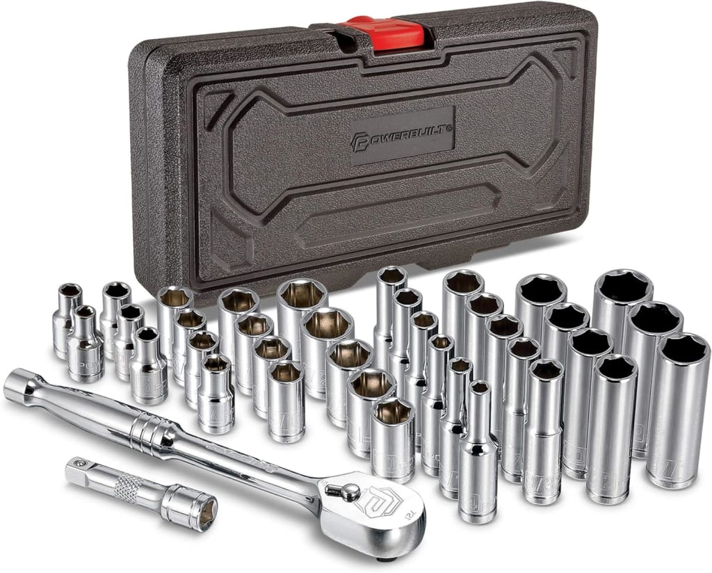 Powerbuilt 38-Piece 1/4-inch Drive Mechanics Tool Set for $31 - 642450