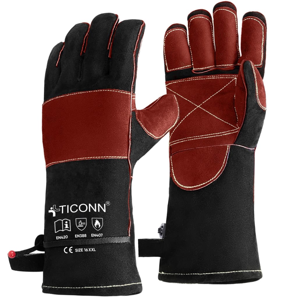 Ticonn 14" Heat Resistant Welding Gloves: $11.89