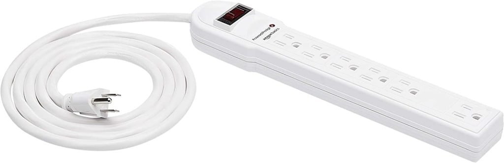 AmazonBasics 6-Outlet Power Strip for $6 - 1702