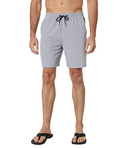 Quiksilver Men's Ocean Elastic Amphibian 18 Hybrid Shorts, Sleet 233 ...