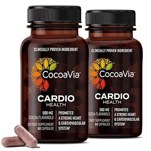 CocoaVia Cardio Health Supplement, 60 Day, 500mg Cocoa Flavanols ...