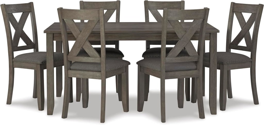 Signature Design by Ashley Caitbrook Rustic 7-Piece Dining Set for $478 ...