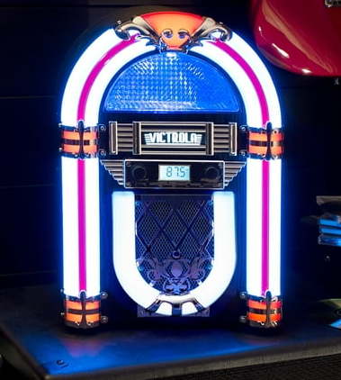 Victrola Nostalgic Wood Countertop Bluetooth Jukebox for $93 - VJB127