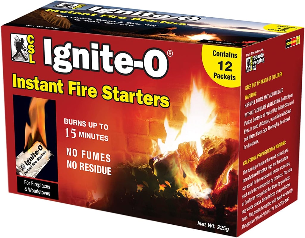 Ignite-O Instant Fire Starter 12-Pack for $9 - FS855-24