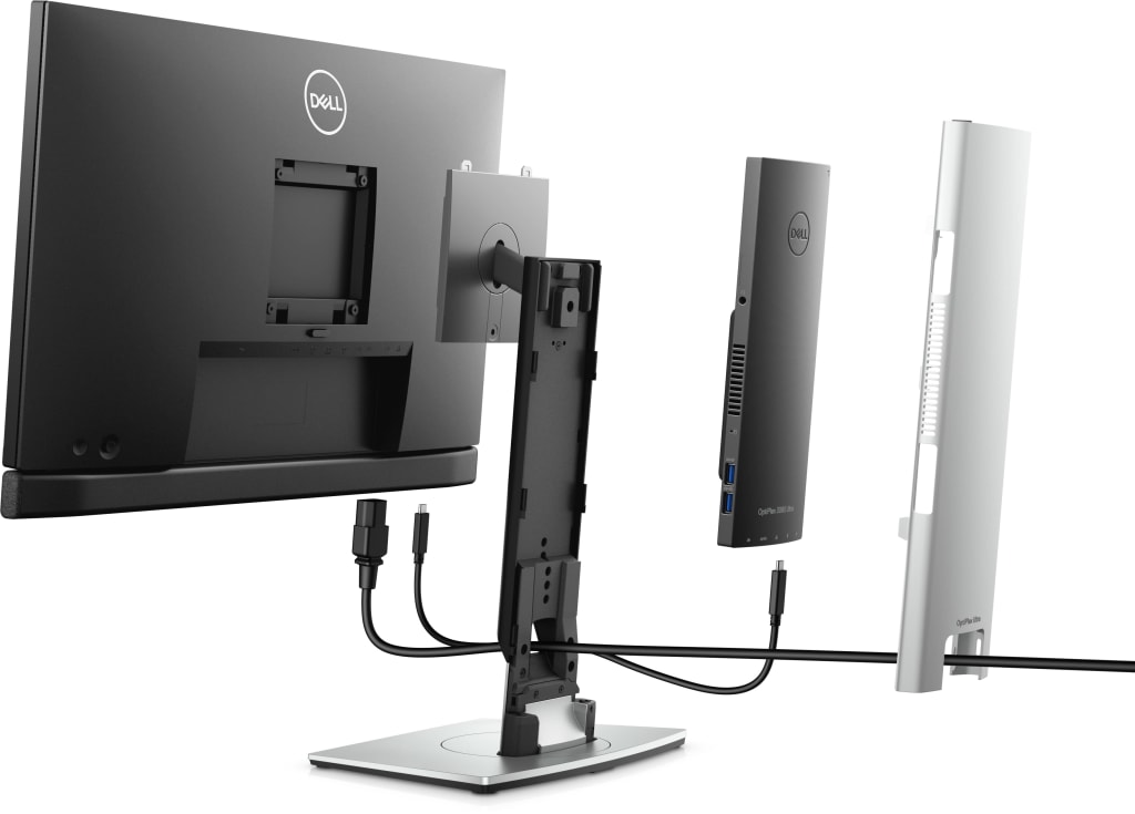 Dell OptiPlex 7090 Ultra 11th-Gen i7 Modular PC w/ Monitor Stand for ...