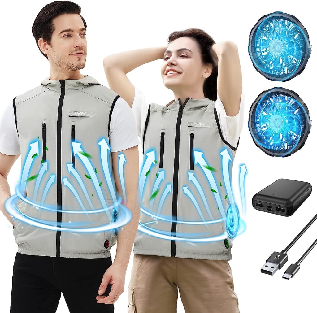 Fast Cooling Rechargeable Fan Vest for $55 - Cooling Vest-HX-M