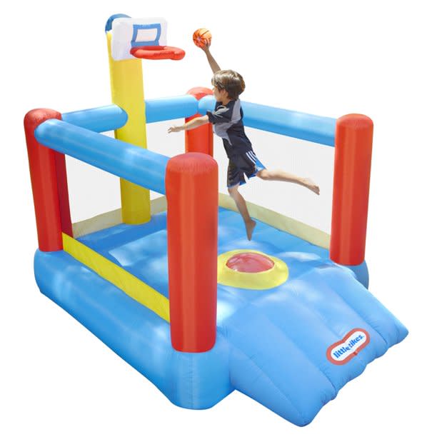Little Tikes Super Slam 'n Dunk Inflatable Basketball Bounce House for ...