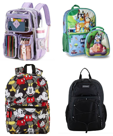 School Backpacks at Walmart: from $5