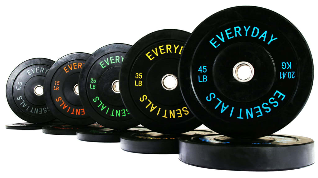 BalanceFrom Olympic Bumper Plate Weight Plate with Steel Hub 260-lb ...