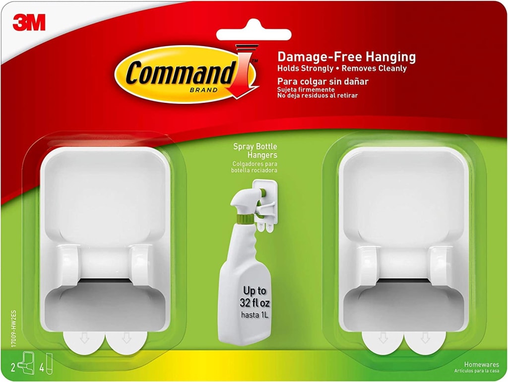 Command Spray Bottle Hanger 2-Pack for $9 - 17009-HW2ES