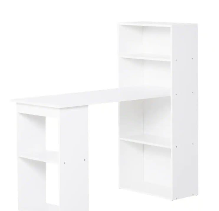 Homcom 47" Compact Computer Desk & Bookcase Combo for $105 - 836-069WT