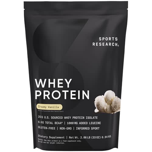 Sports Research Whey Protein Isolate - Sports Nutrition Protein Powder ...