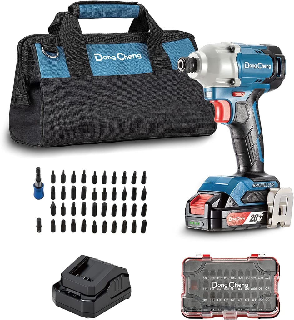 DongCheng 20V 1/4" Cordless Impact Driver Kit for $34 - DCPL03-14
