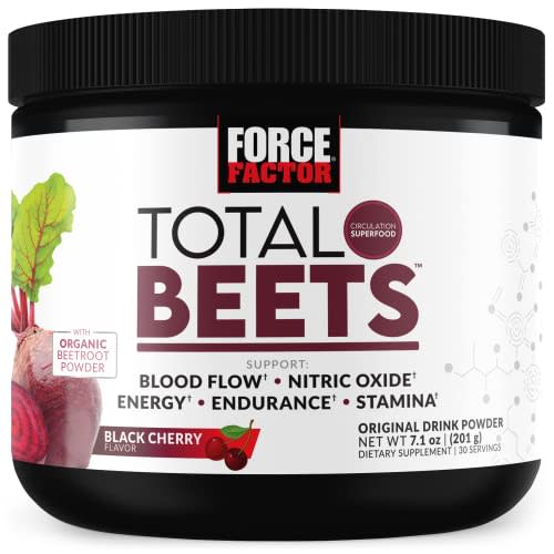 Force Factor Total Beets Superfood Beet Root Powder with Nitrates to ...