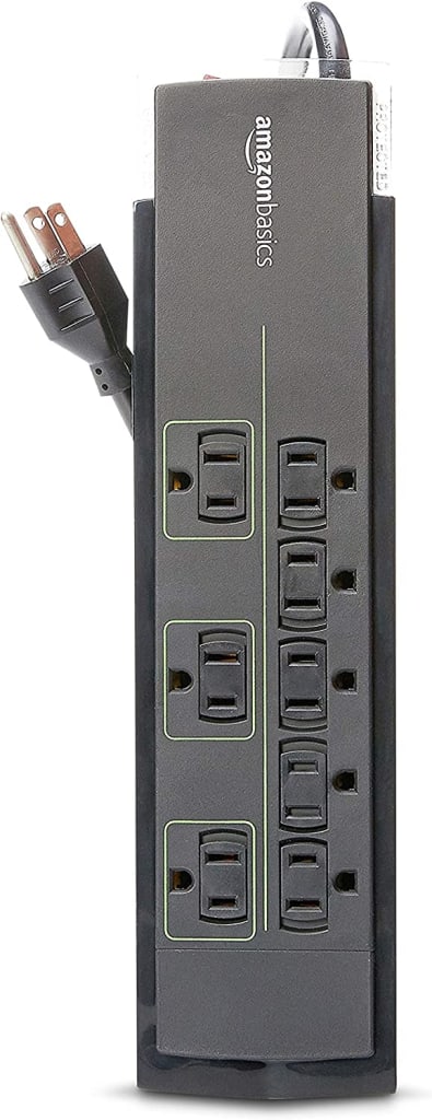 Amazon Basics 8-Outlet 6-Foot Power Strip Surge Protector for $16 ...