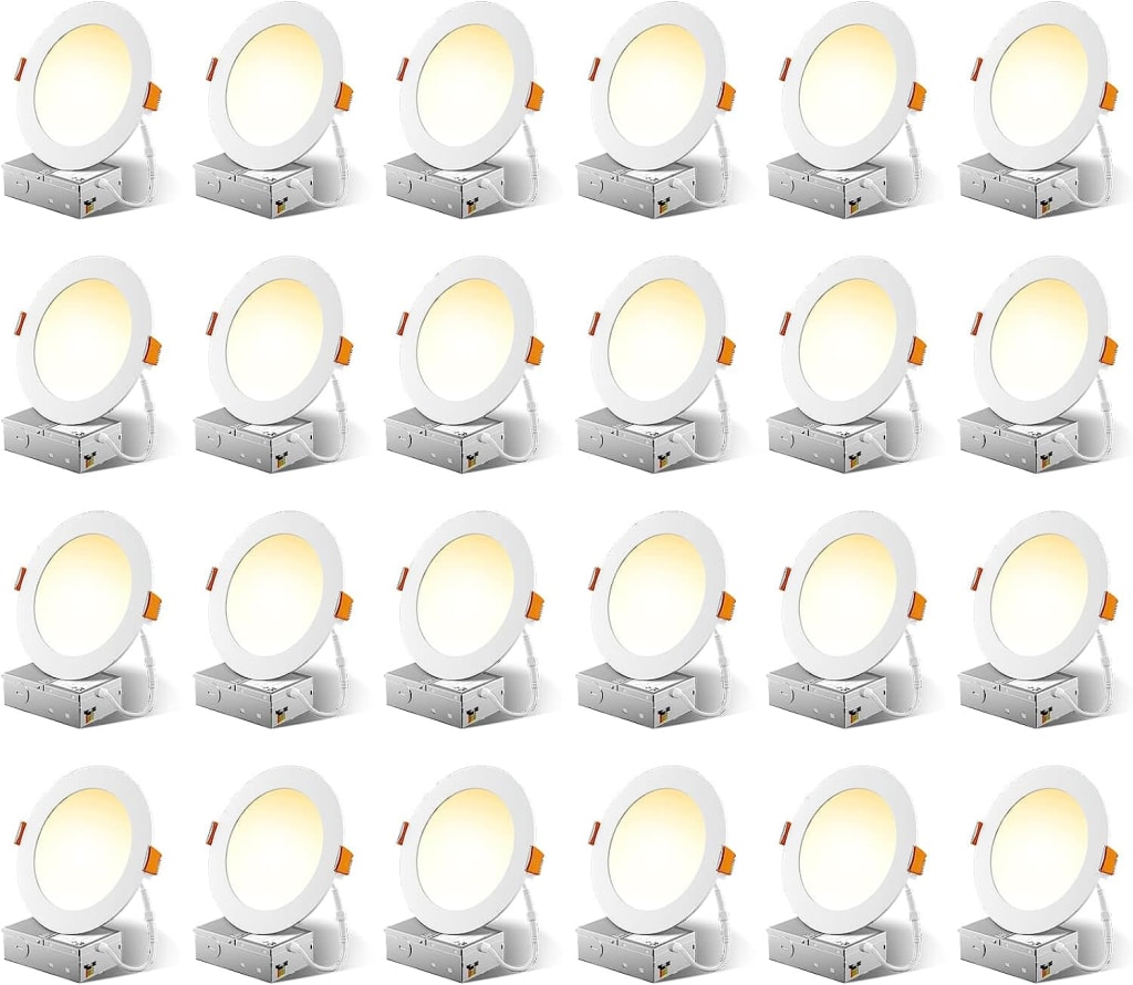6" Ultra-Thin LED Recessed Ceiling Light 24-Pack for $85 - 24001