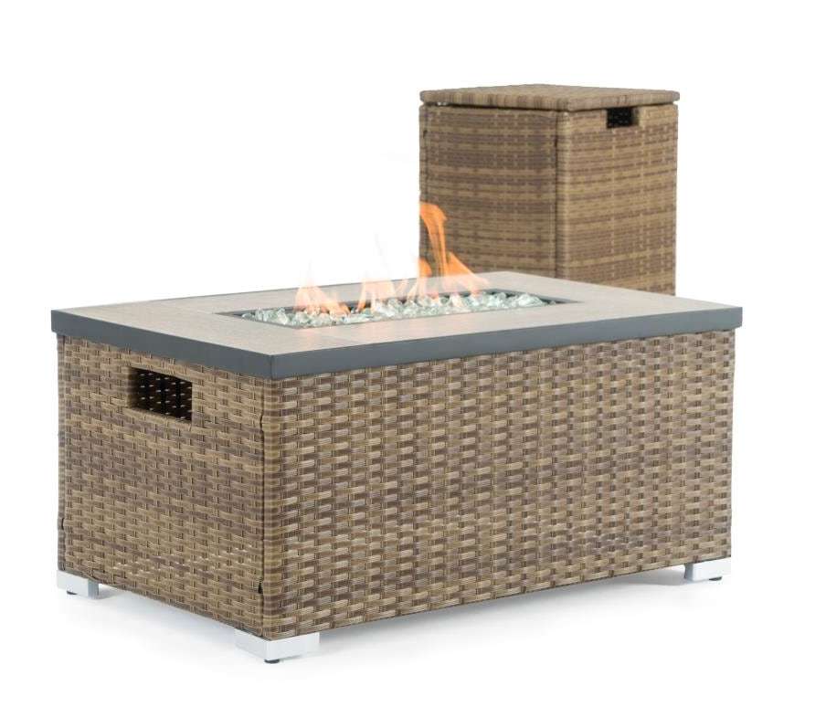 Sego Lily Cheyenne 32 55000 Btu Propane Gas Fire Pit Table Set For 304 Sl Ft 1 Brn