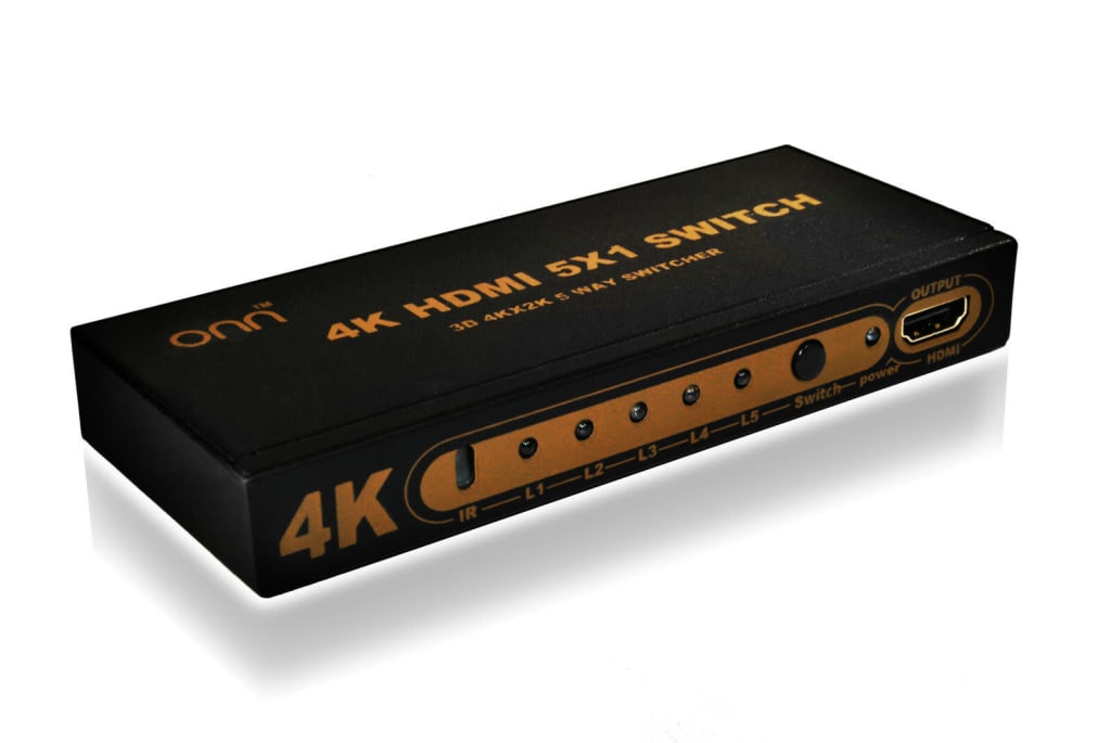 Onn 5-Port 4K HDMI Switch for $17 - ONB17AV008E
