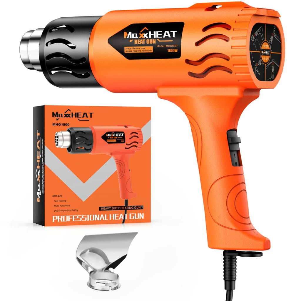 1,800W Heat Gun with Dual Temperature Settings for $16 - MHG1800-1