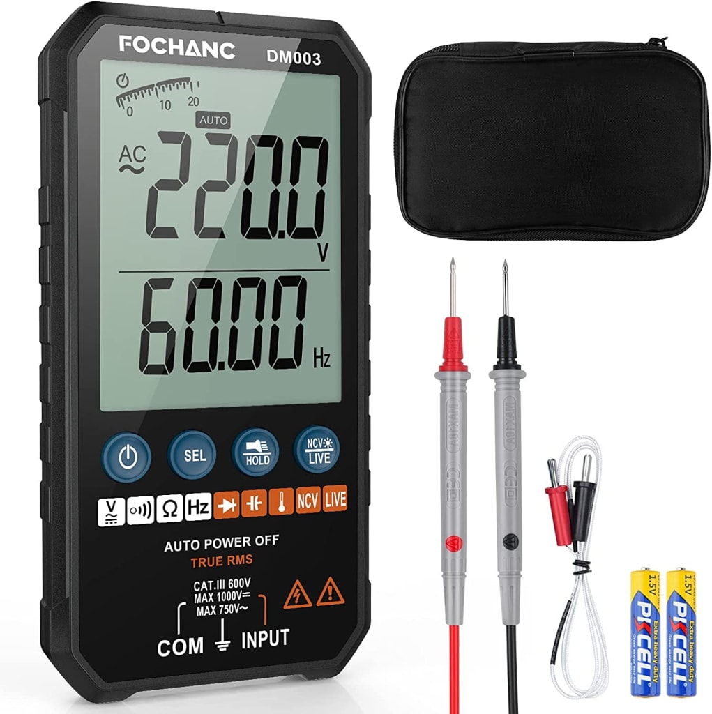 Fochanc TRMS 6000 Auto-Ranging Digital Multimeter for $15 - DM003