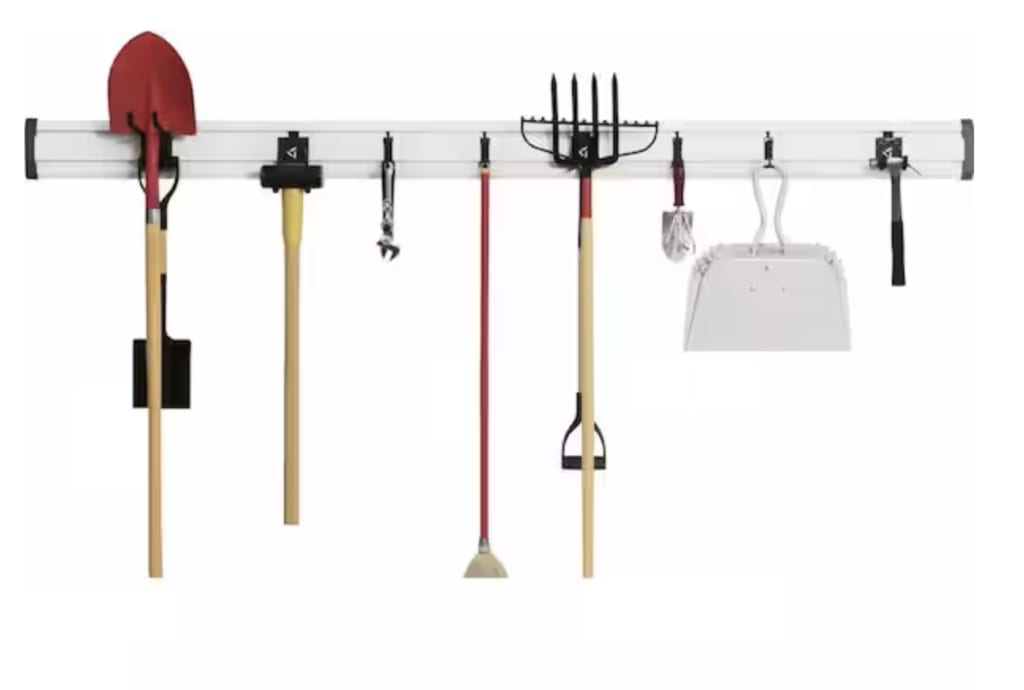 Gladiator GearTrack 8-Hook Channel Garage Hook Kit for $52 in cart ...