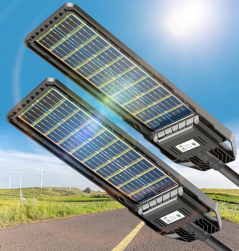 BNT 800W 6,500K Solar Outdoor LED Light for $90 - S-800B