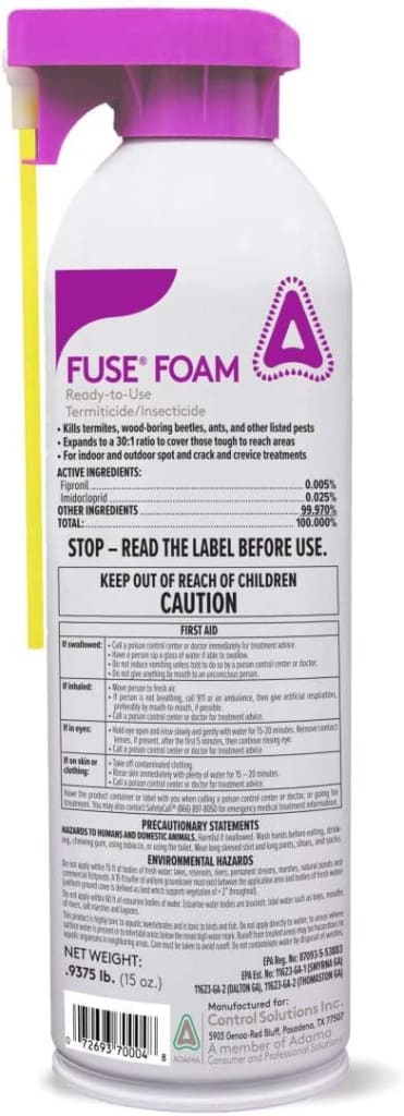 Control Solutions Fuse Foam Ready-to-Use Termiticide / Insecticide for ...
