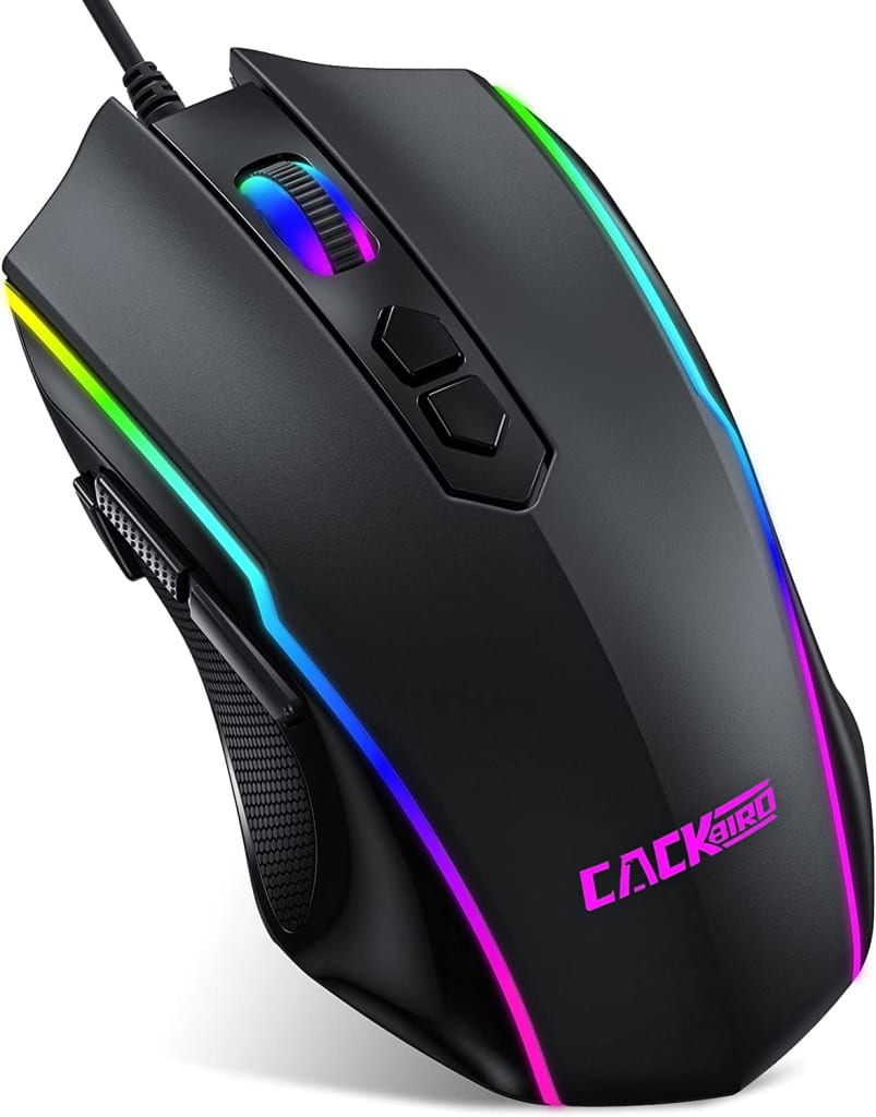 Cackbird RGB Wired Gaming Mouse for $5 - PC356