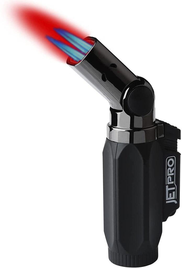 Jetpro 4-Jet Butane Lighter Torch for $8 - PJ-1059B