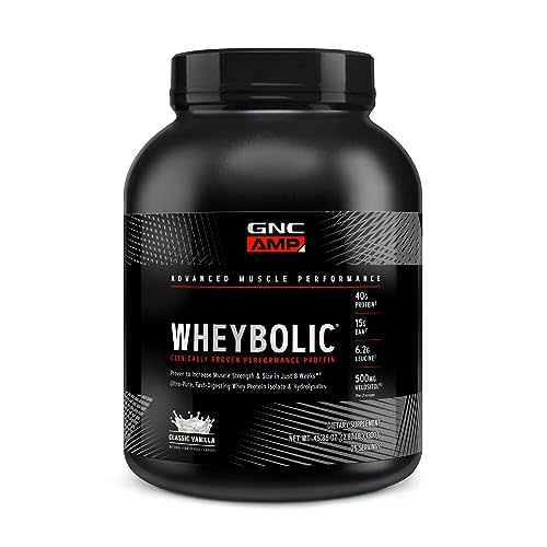 GNC AMP Wheybolic Protein Powder | Targeted Muscle Building and Workout ...