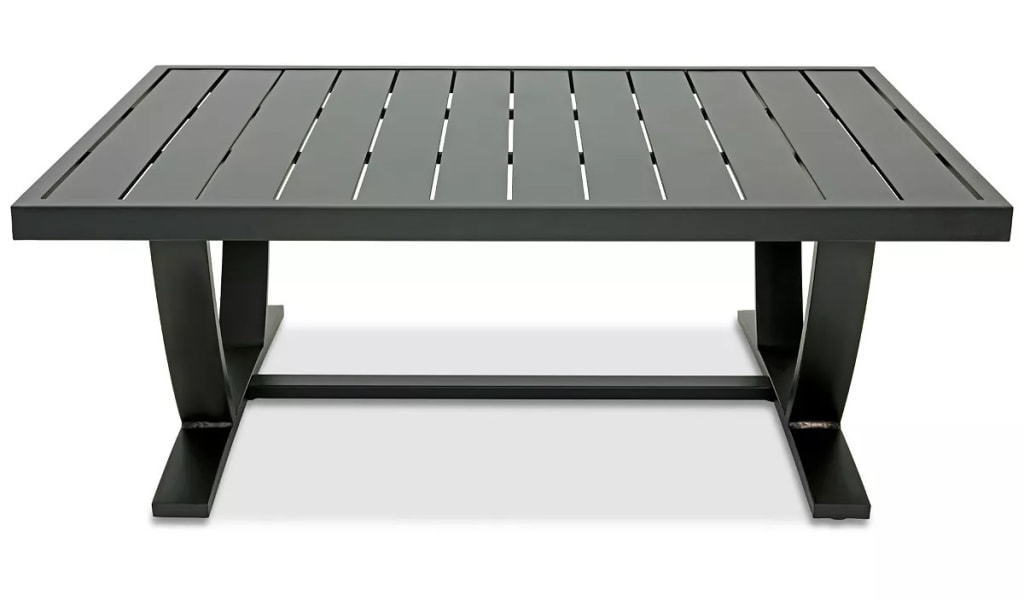 Agio Astaire 48" x 32" Outdoor Slat Top Coffee Table for $269