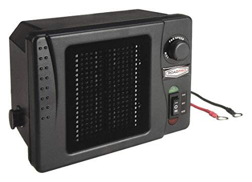 RoadPro RPSL-681 12V Direct Hook-Up Ceramic Heater/Fan with Swivel Base ...