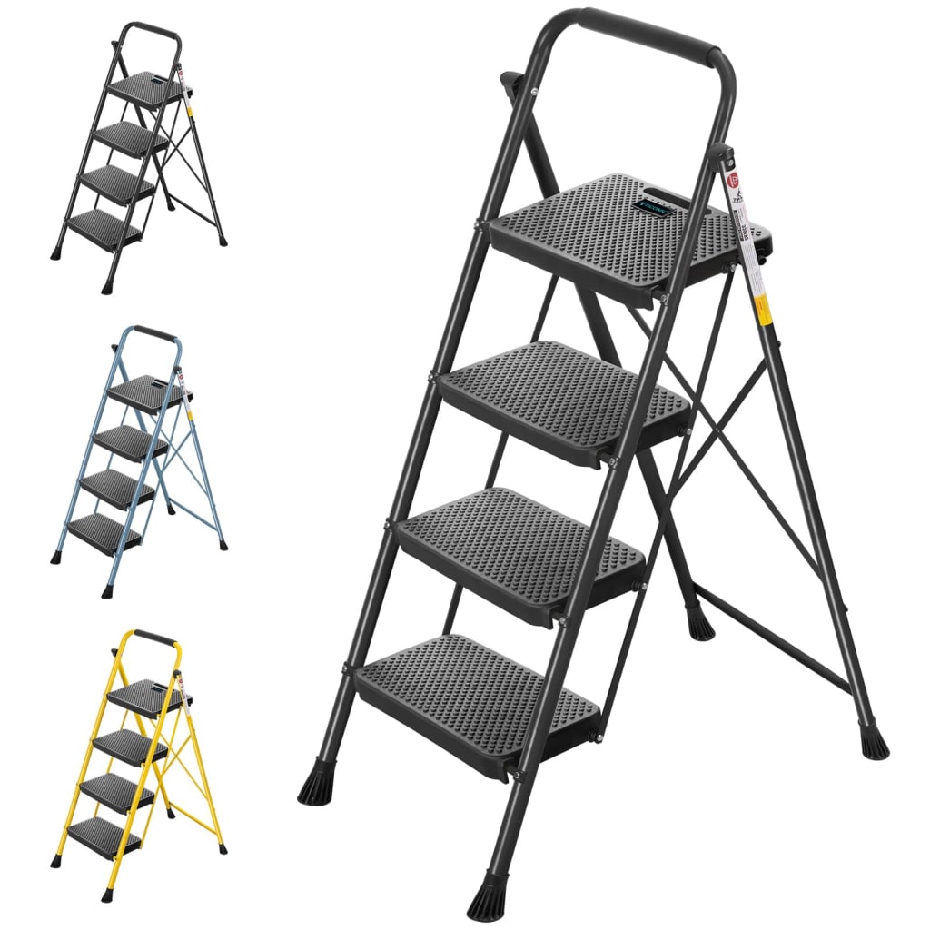 Ticonn 4-Step Heavy Duty Folding Ladder for $52