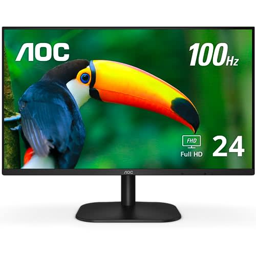 AOC 24B2H2 24 Frameless IPS Monitor, FHD 1920x1080, 100Hz, 106% sRGB ...
