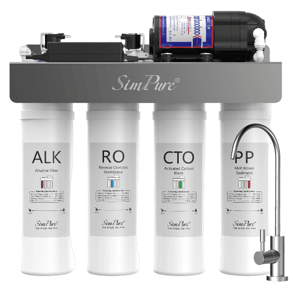 SimPure 8-Stage Reverse Osmosis Drinking Water System for $170 - WP2-400GPD